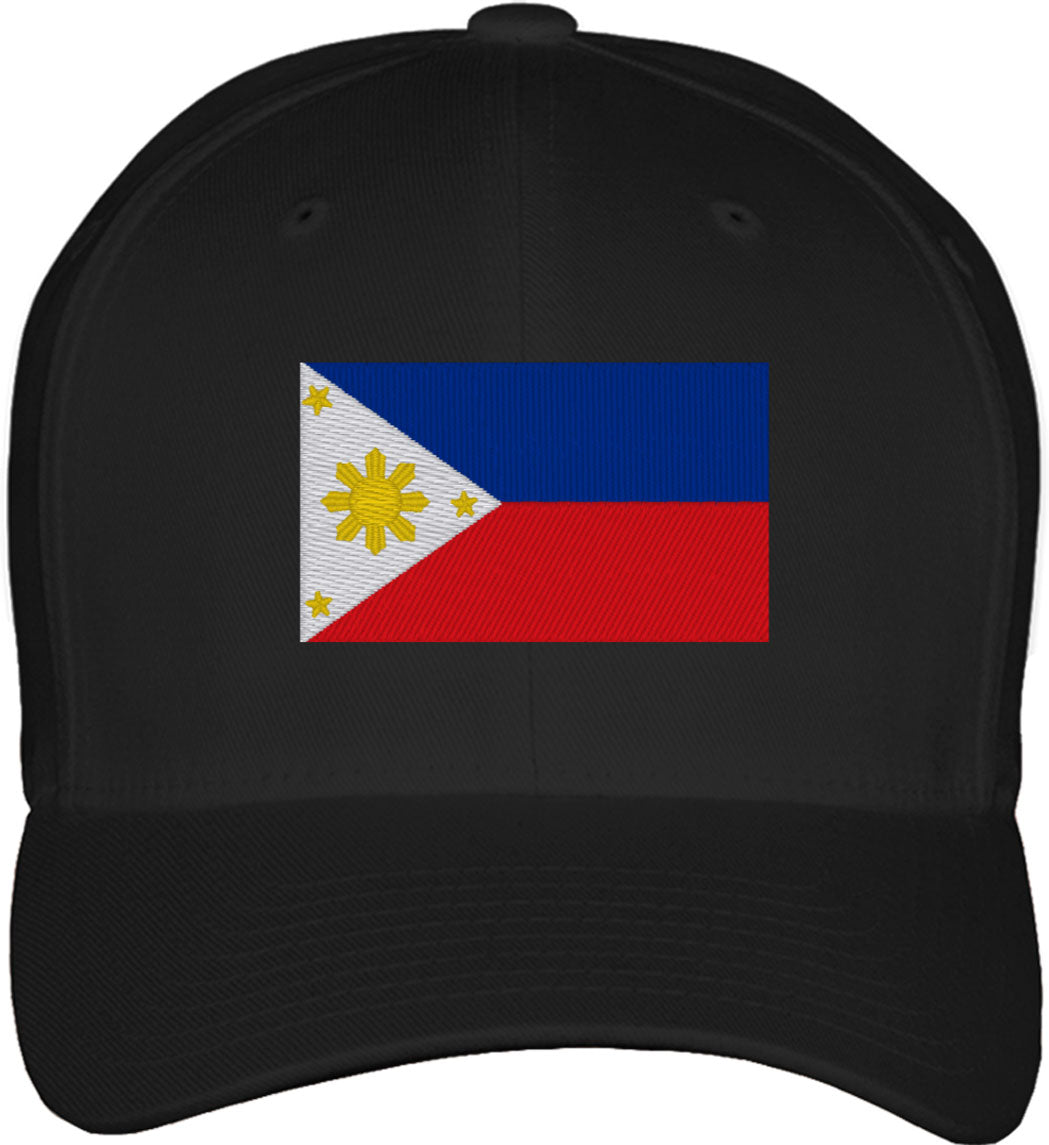 Philippines Flag Fitted Baseball Cap