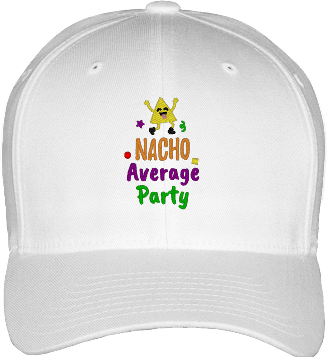 Mexico Symbols Nacho Average Party Fitted Baseball Cap