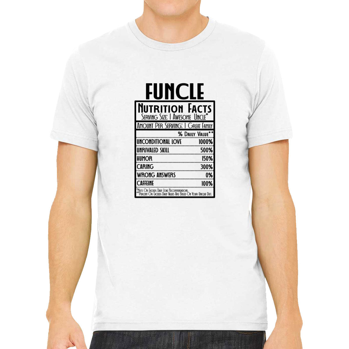 Funcle Nutrition Facts Father's Day Men's T-shirt